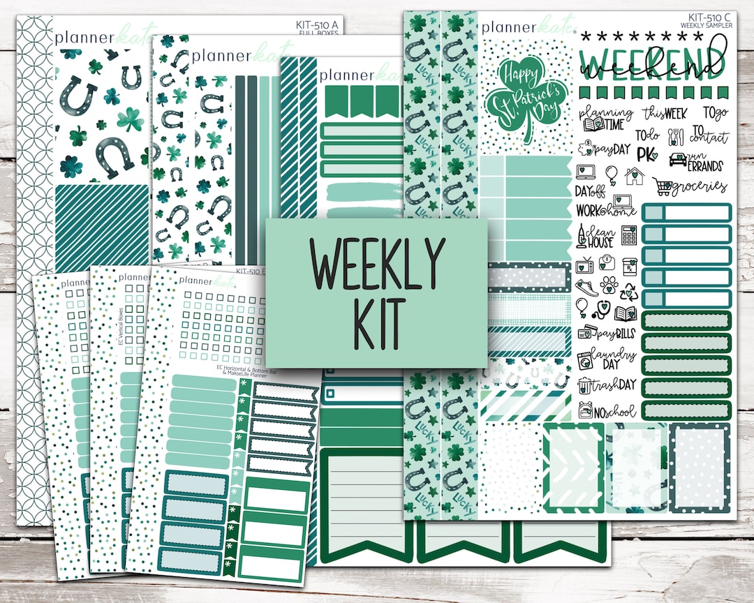 KIT-510 WEEKLY feeling Lucky Weekly Kit - Etsy