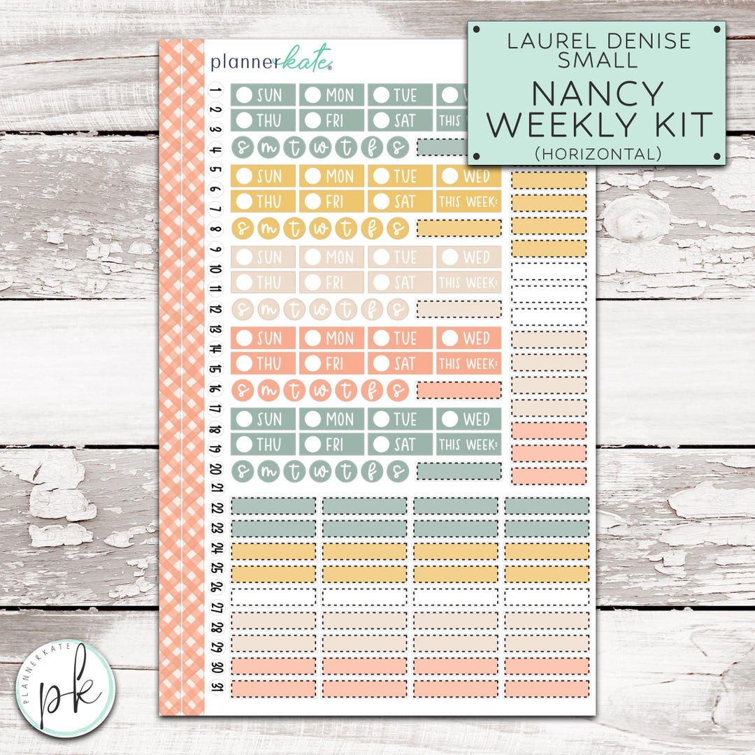 KIT-821 W - Laurel Denise Small Nancy Weekly || "busy as A Bee" - Etsy