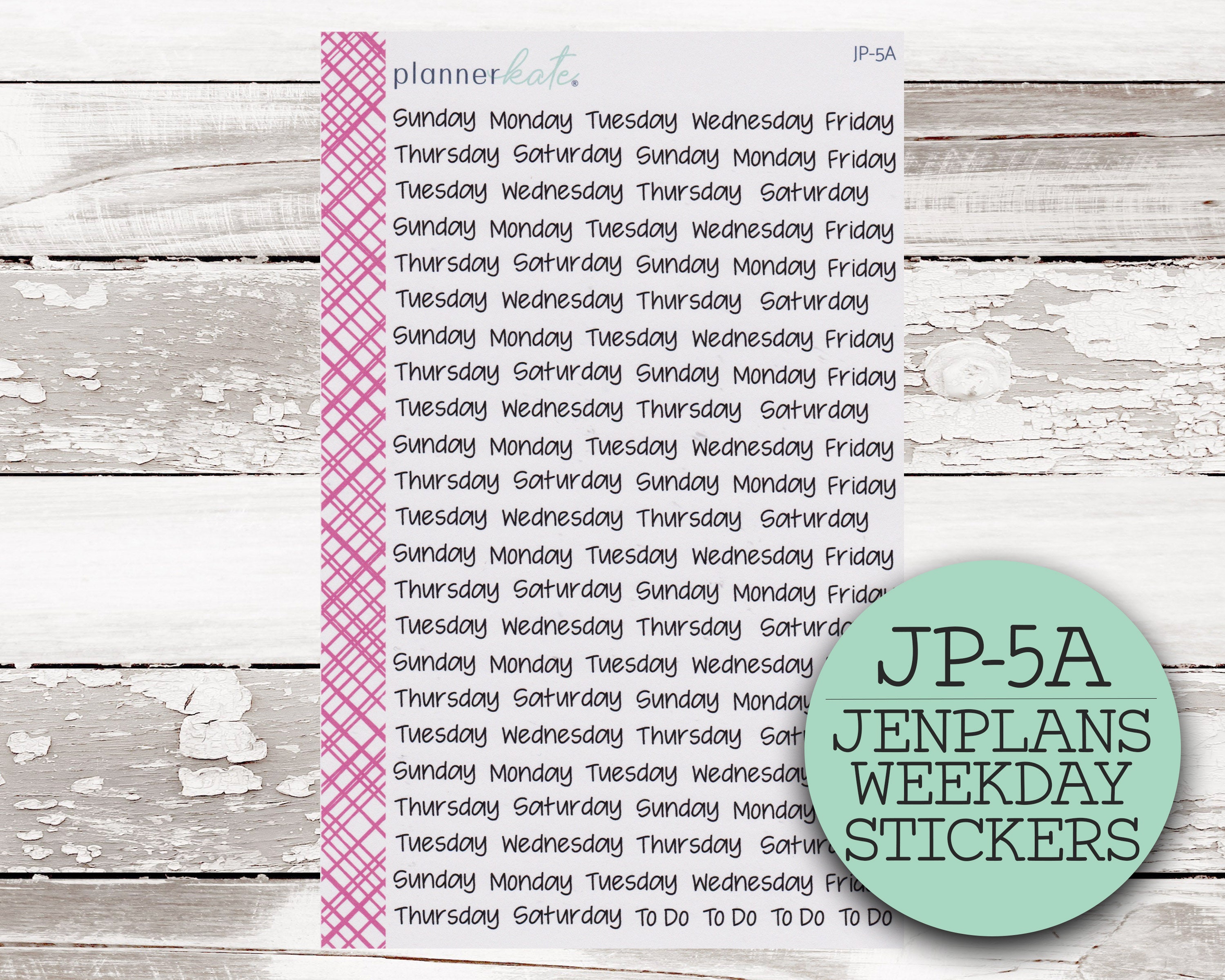 JenPlans Font Virtual Learning Script Stickers Stickers, Labels & Tags ...