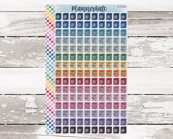Paper & Party Supplies Planner Stickers Chores Doodle Washing Machine ...