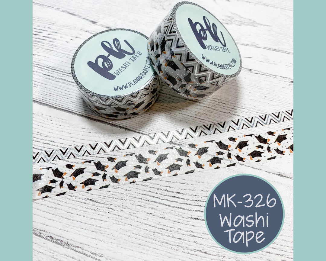 Final Sale MK-326 Foil Washi Tape 15mm & 6mm Set GRADUATION DAY - Etsy