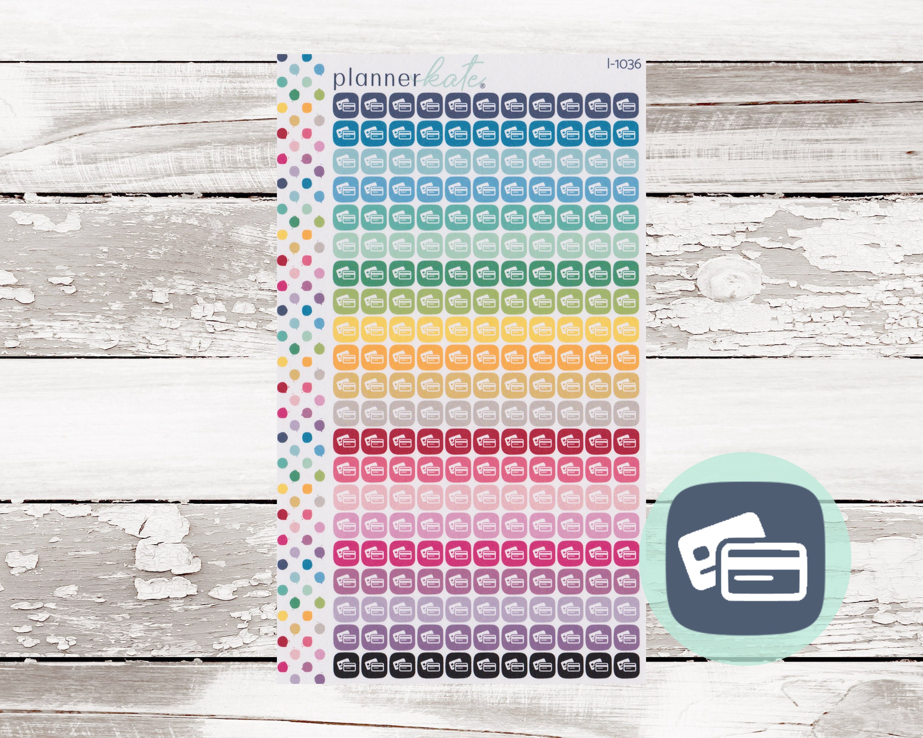 I-1036 CREDIT CARD Itty Bitty Icon Sticker | Etsy