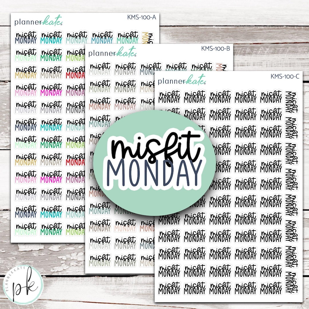 KMS-100 || MISFIT MONDAY Kit Mixed Scripts - Etsy