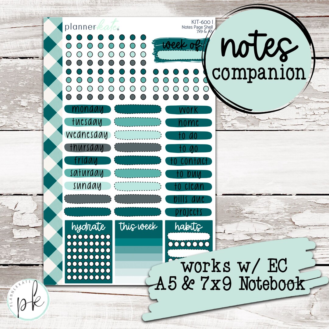 KIT-600 I winter Wonderland EC Notes Companion - Etsy