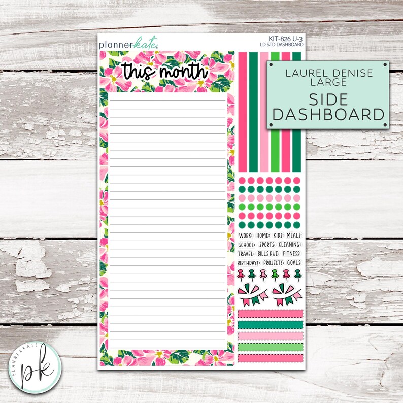 KIT-826 U - Laurel Denise Anne / Nancy Large Monthly || "tropical ...