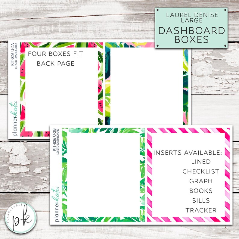 KIT-826 U - Laurel Denise Anne / Nancy Large Monthly || "tropical ...