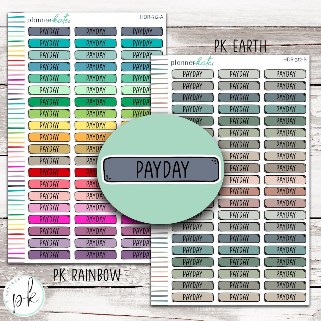HDR-312 || PAYDAY Doodle Label - Etsy