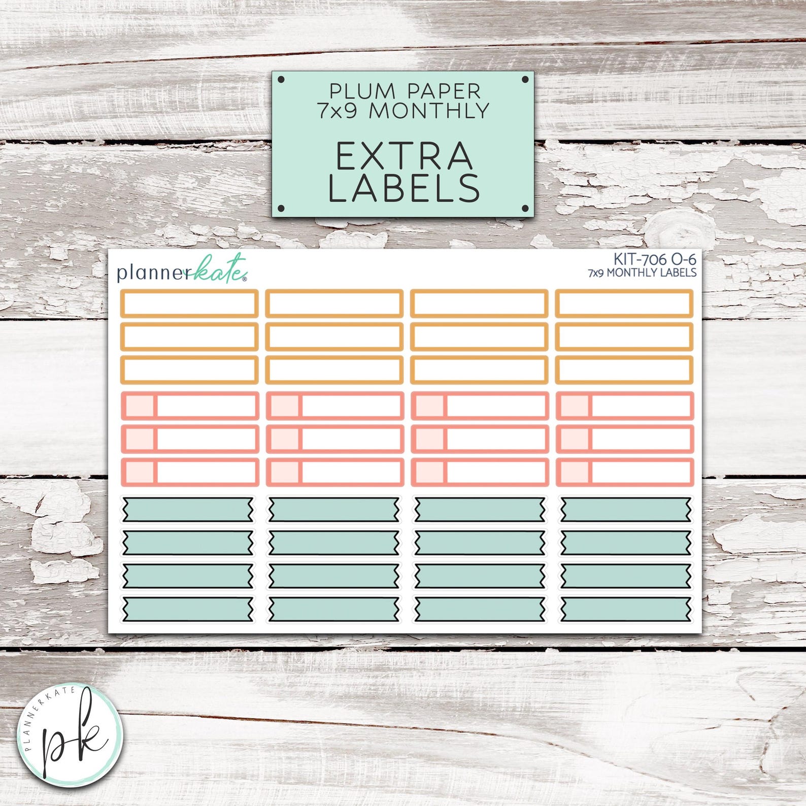 KIT-706 O - PLUM 7x9 Monthly || "more Books" - Etsy