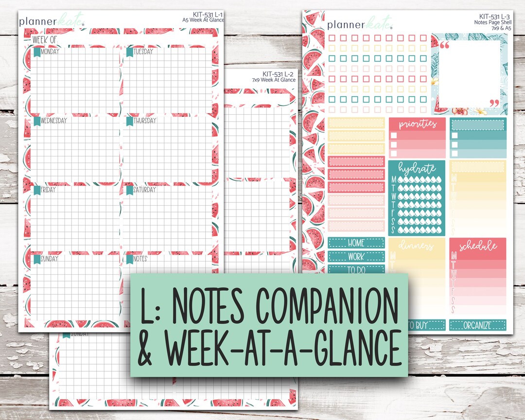 50% Off KIT-531 L summer Surf WAAG & EC Notes Companion Page - Etsy