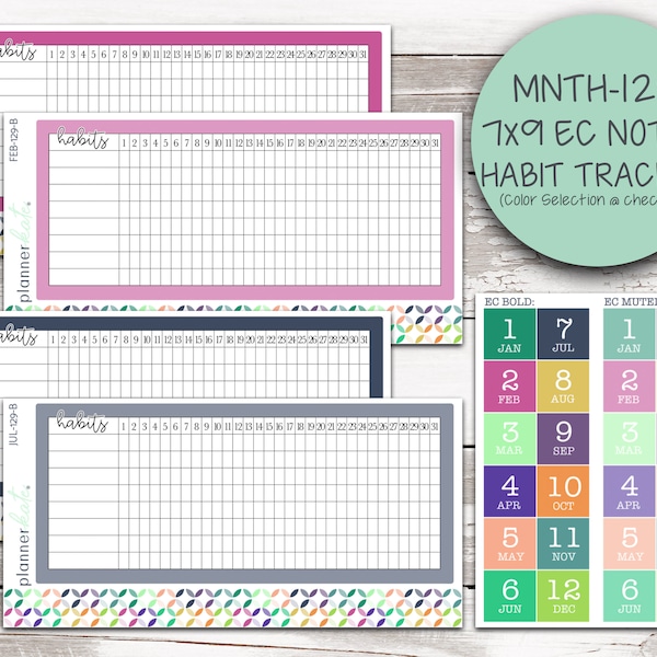 Habit Tracker Stickers - Etsy