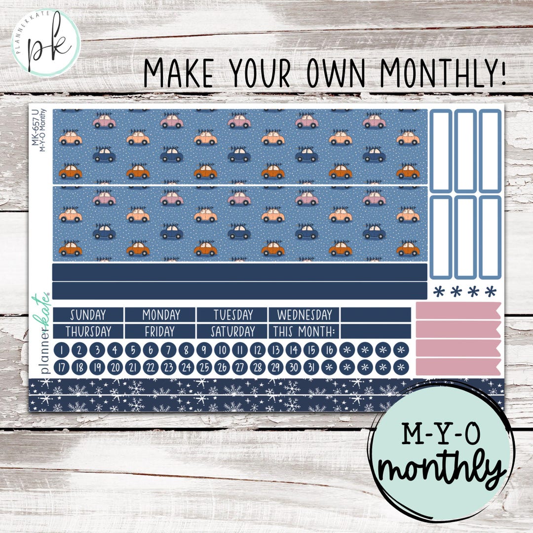 50% Off!mk-657 U - "make Your Own" Monthly Kit || "happy Holidays" - Etsy