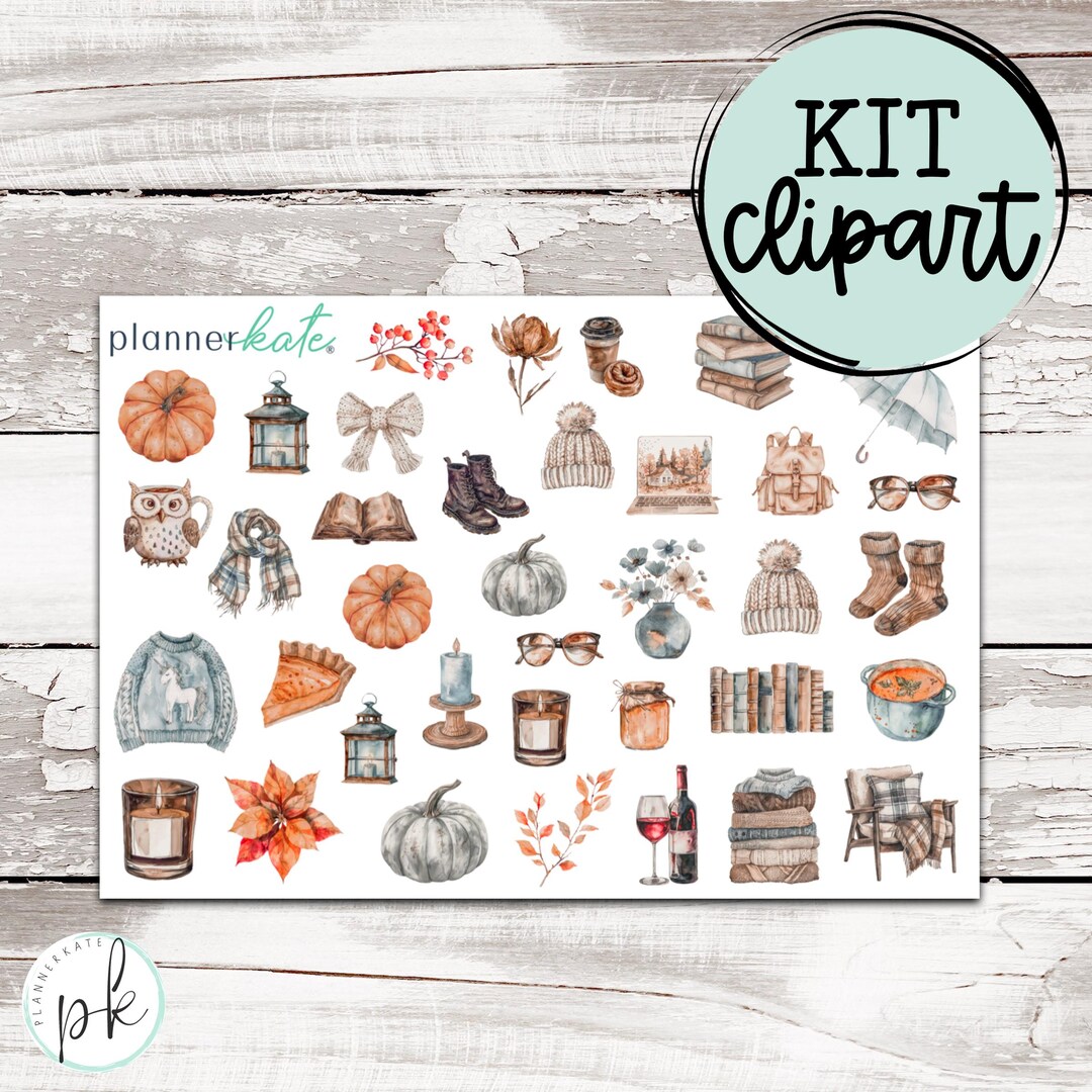 KIT-650 CLIPART || "let's Get Cozy" Kit Add Ons - Etsy