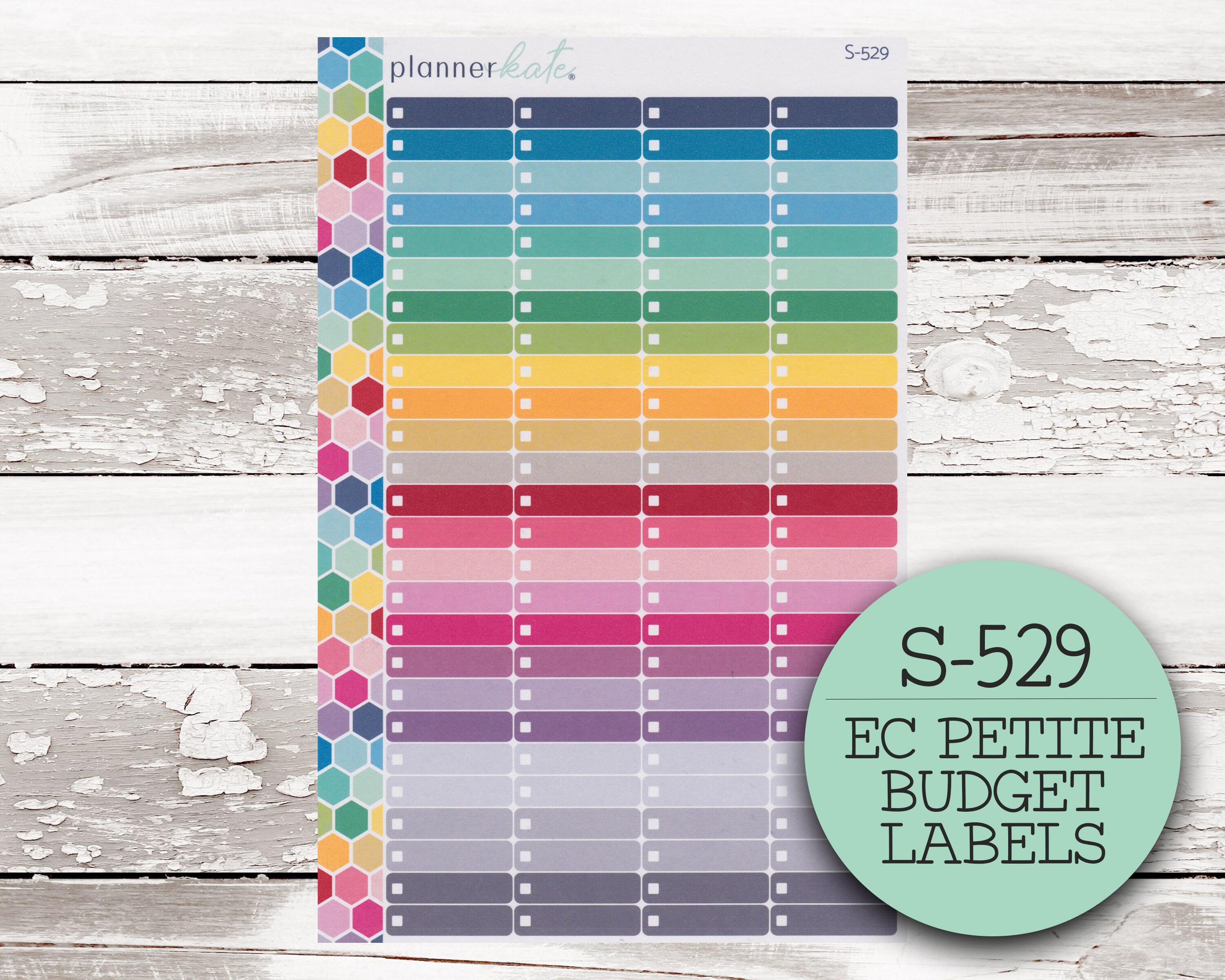 Paper & Party Supplies Paper EC APR Budget Expense Labels Planner ...