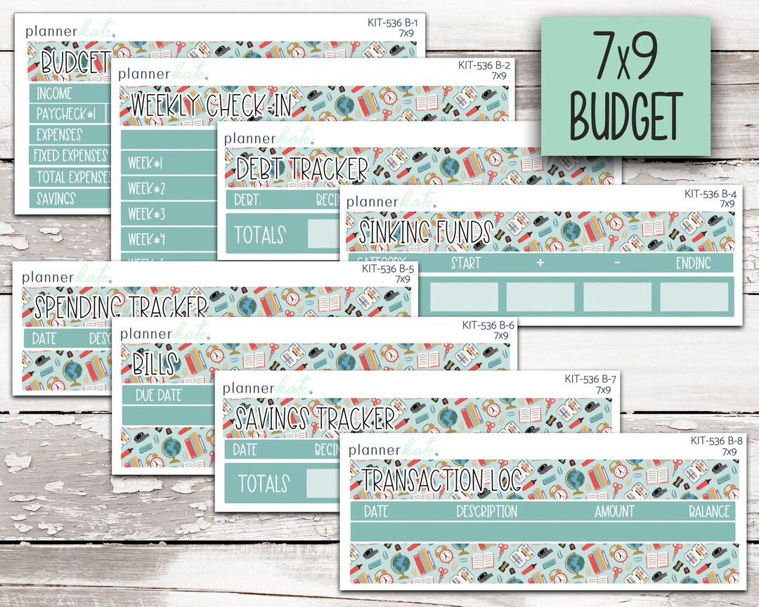 25% Off KIT-536 7x9 BUDGET study Time Budget Shell - Etsy