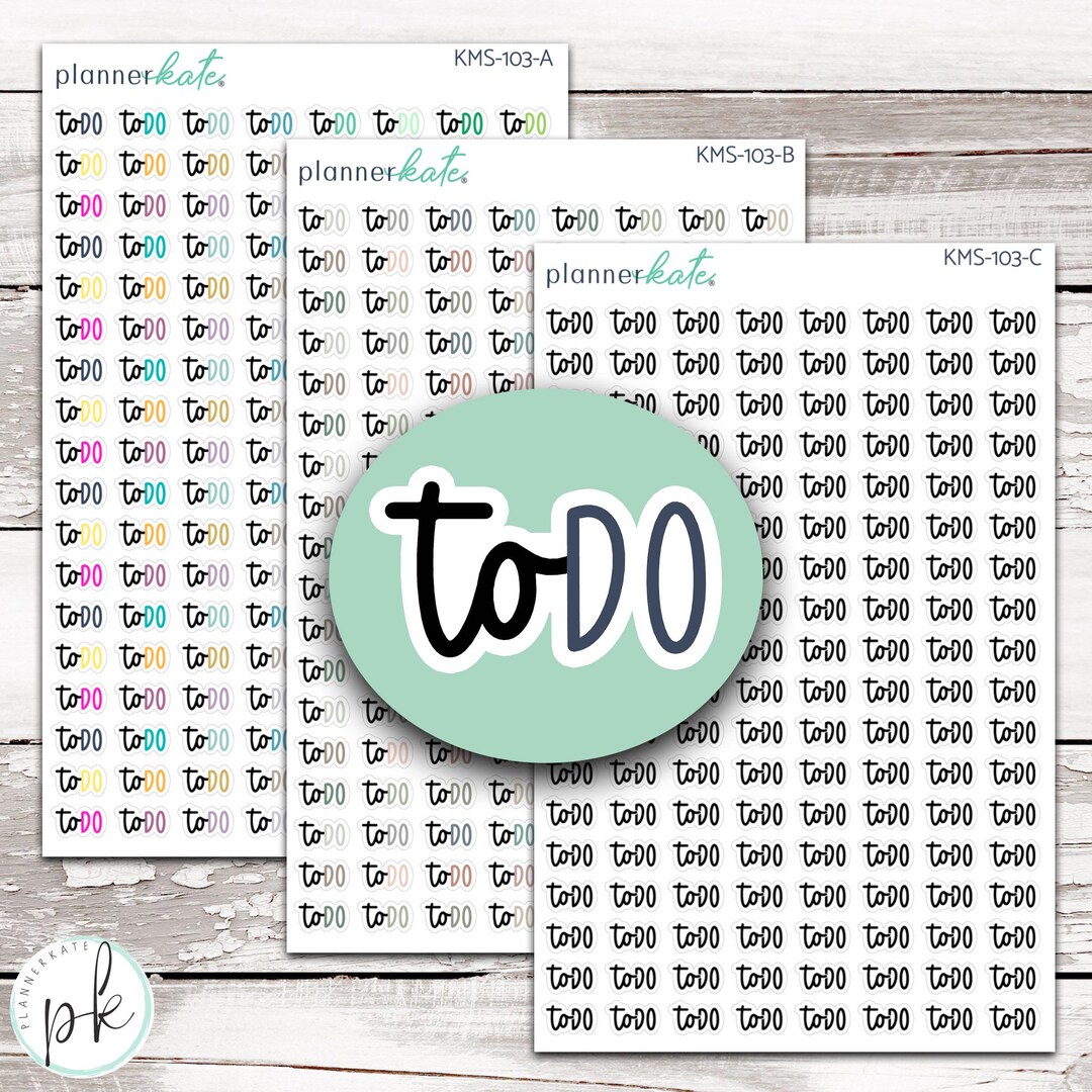 KMS-103 || TO DO Kit Mixed Scripts - Etsy