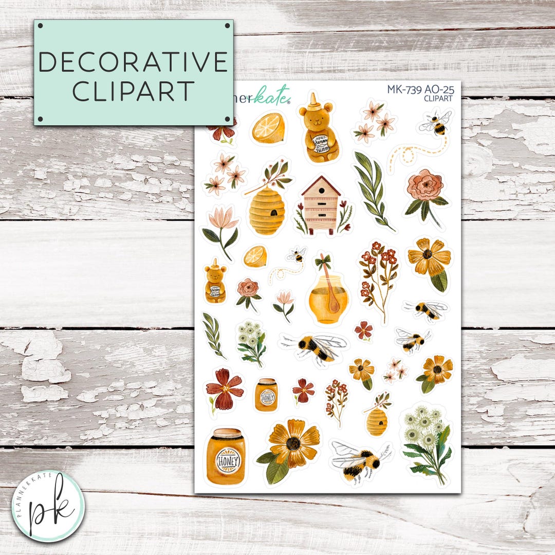 MK-739 CLIPART || "busy Bee" Kit Add Ons - Etsy