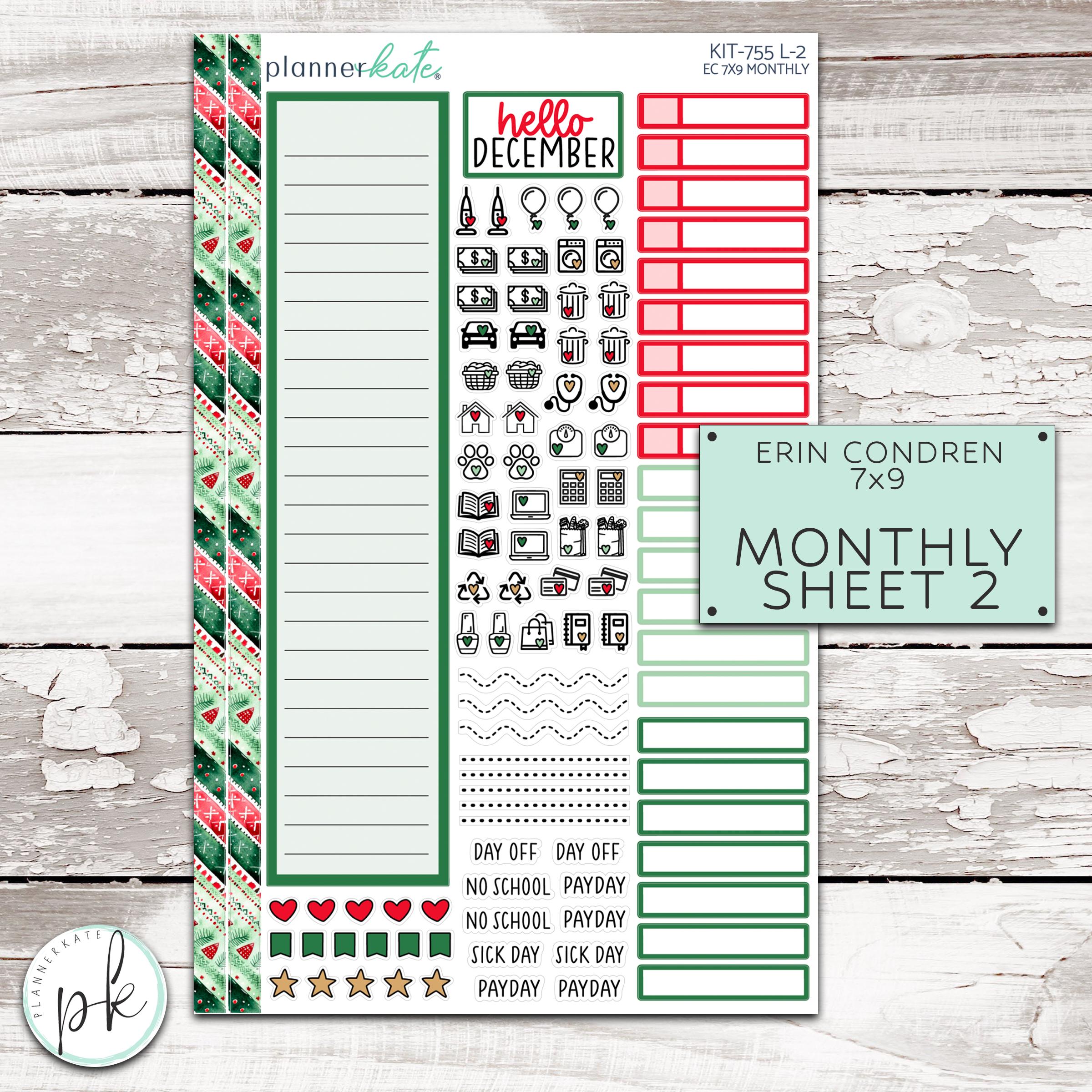 KIT-755 L - EC 7x9 Monthly || "holiday Magic" - Etsy