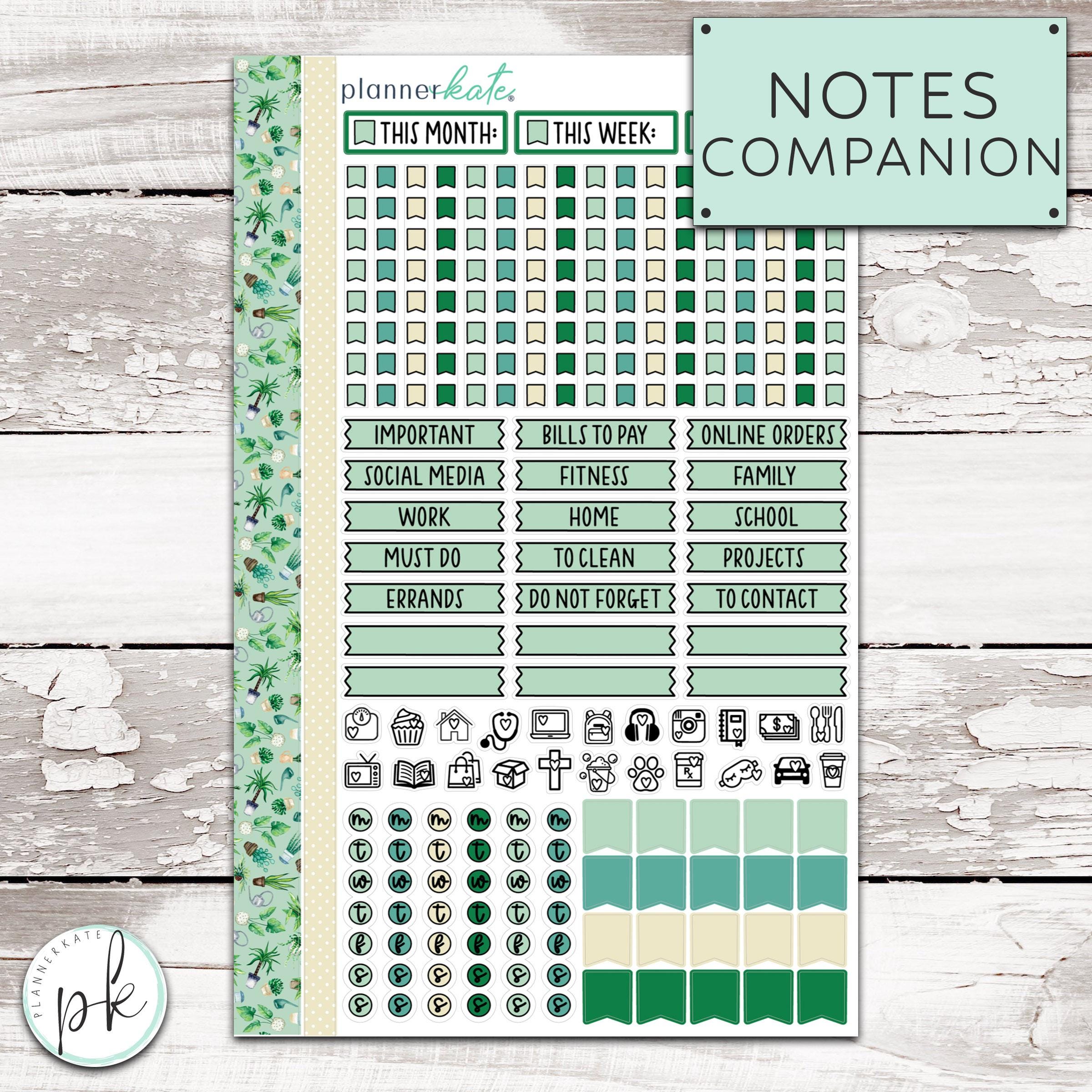 50% Off! KIT-710 I || "green Corner" Week-at-a-glance / Notes Companion ...