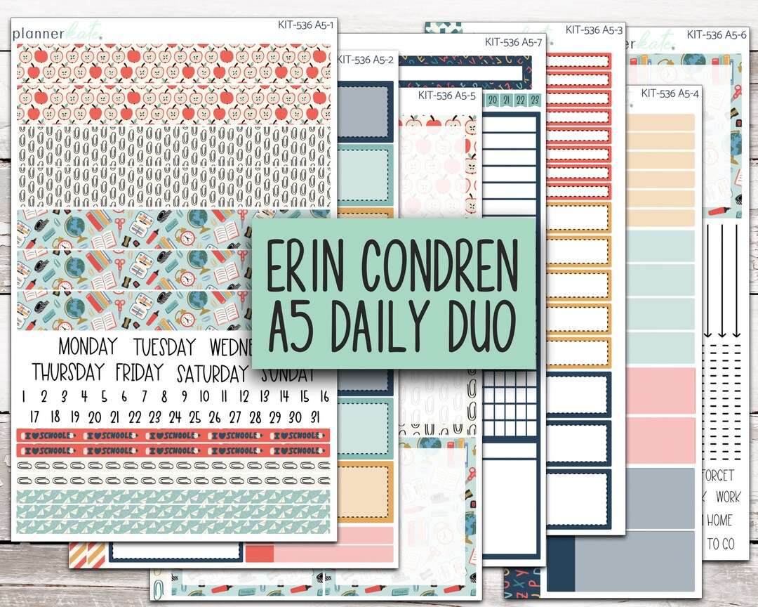 KIT-536 EC A5 Daily Duo study Time A5 Daily Duo Kit - Etsy