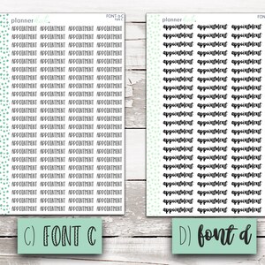 FONT-3 || APPOINTMENT Scripts - 12 Font Options - Etsy