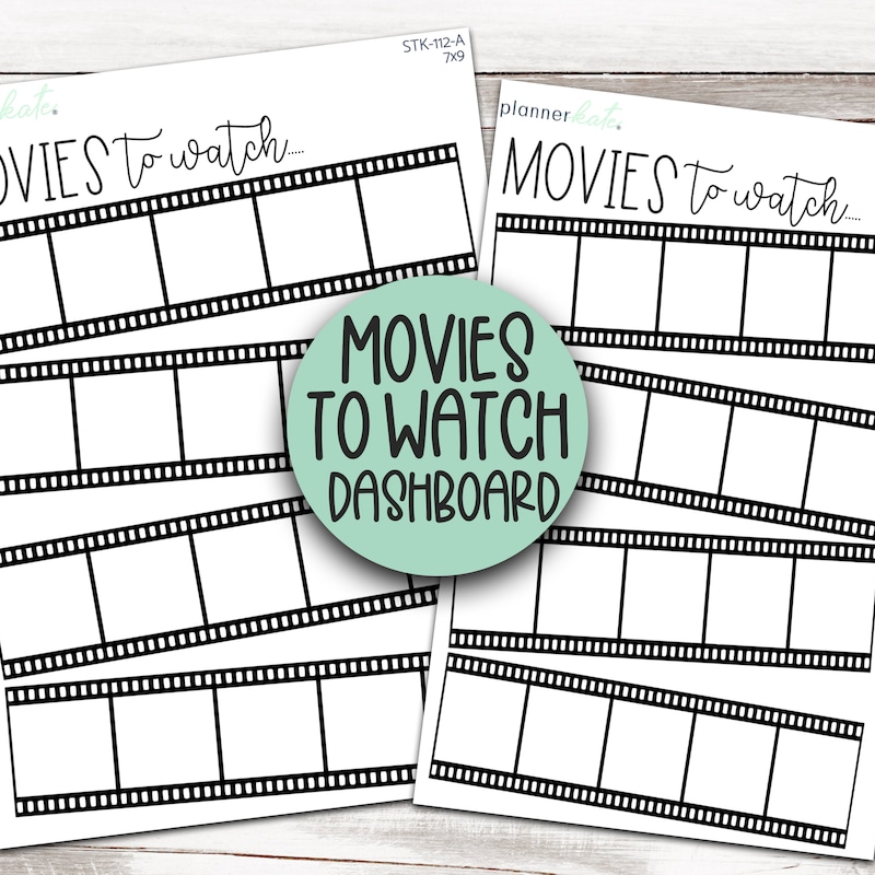 Movie to Watch Stickers - Etsy UK