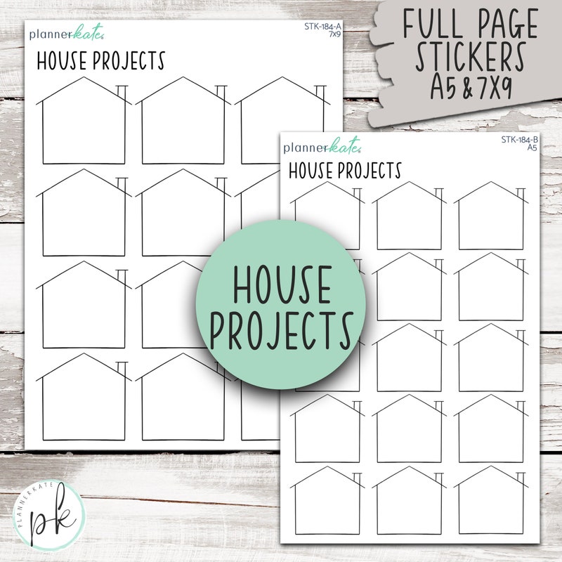Mini Home Project Planner - Etsy