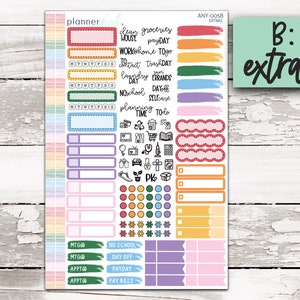 ANY-005 || RAINBOW PRIDE - Weekly Kit Planner Stickers - Etsy