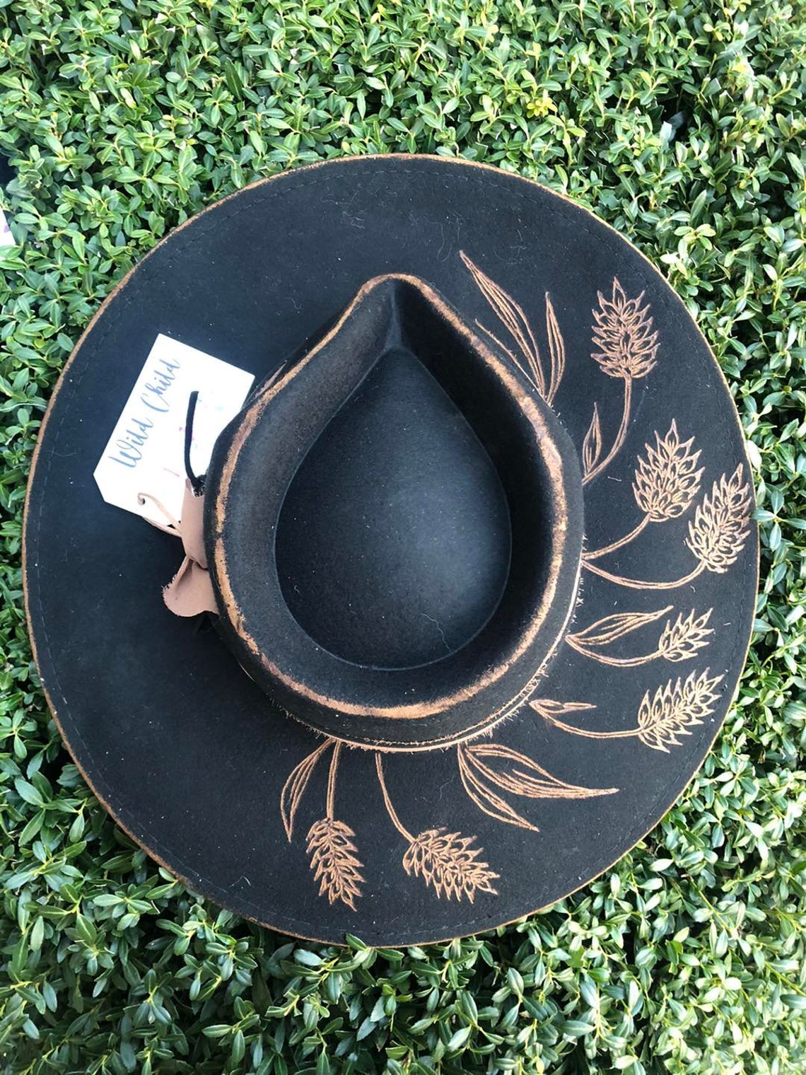 Tumbleweed - Authentic Hand Burned Hat, Wild Child, Wheat, Best Seller ...