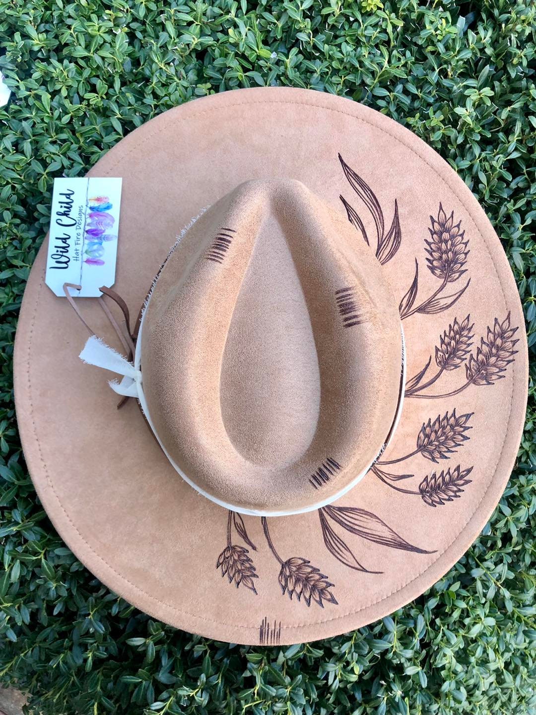 Tumbleweed - Authentic Hand Burned Hat, Wild Child, Wheat, Best Seller ...