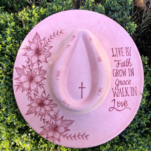 Live by FAITH - Authentic Hand Burned Hat, Wild Child, Best Seller ...
