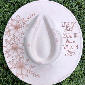 Live by FAITH - Authentic Hand Burned Hat, Wild Child, Best Seller ...