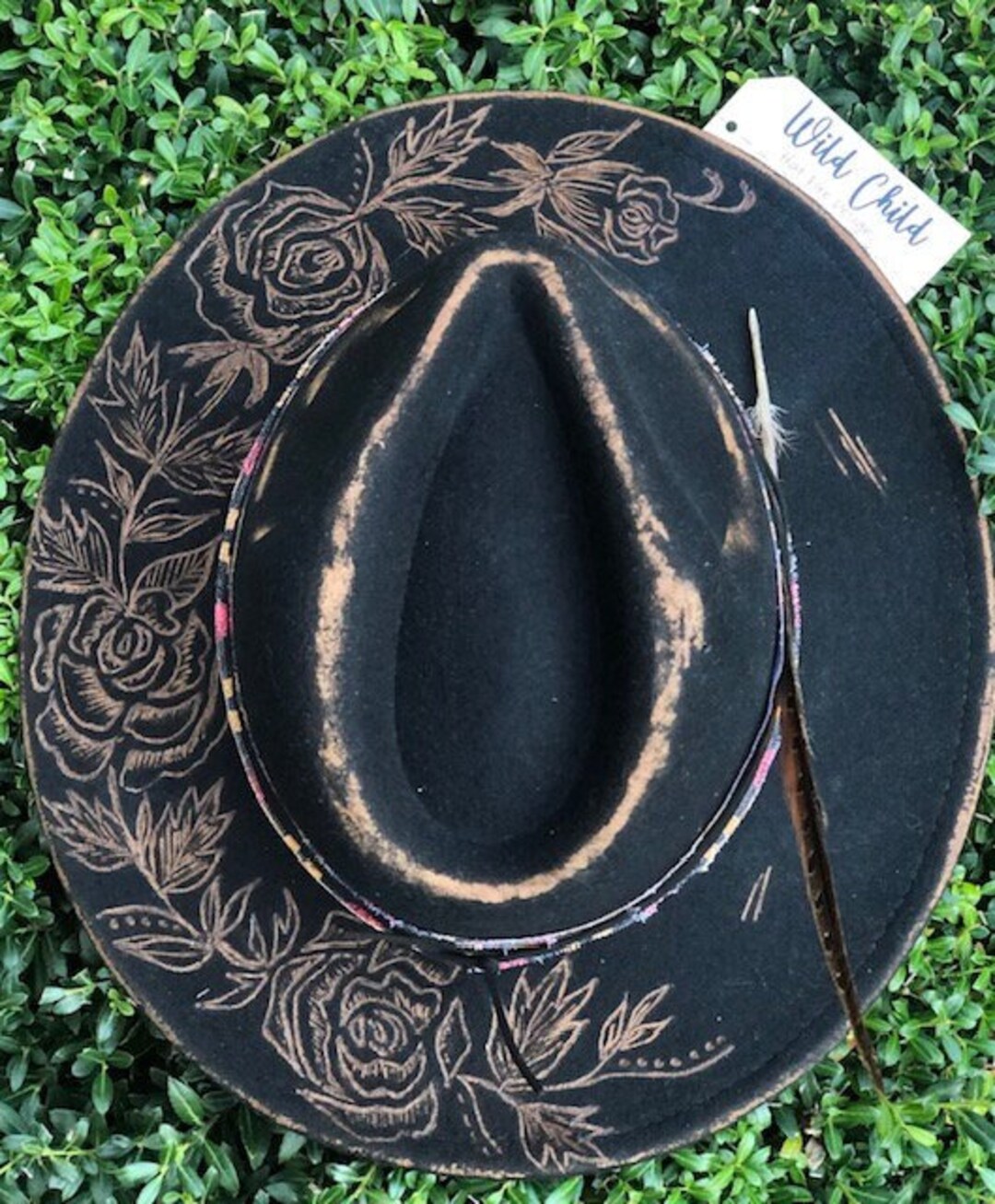 Roses custom Burned Hat - Etsy