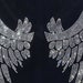 Rhinestone Angel Wings Women's Tops Shirts Bling Cute T-shirt New Trend ...