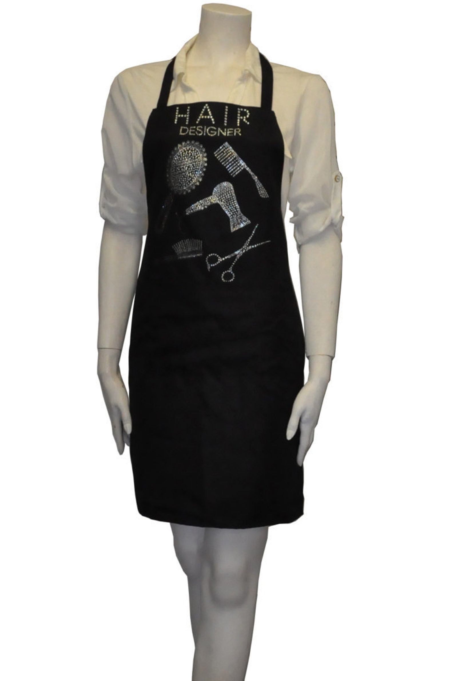 Bling Rhinestones Apron Hair Stylist Salon Beauty with | Etsy