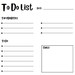 Simple Black and White Daily to Do List, Daily to Do List, Digital ...