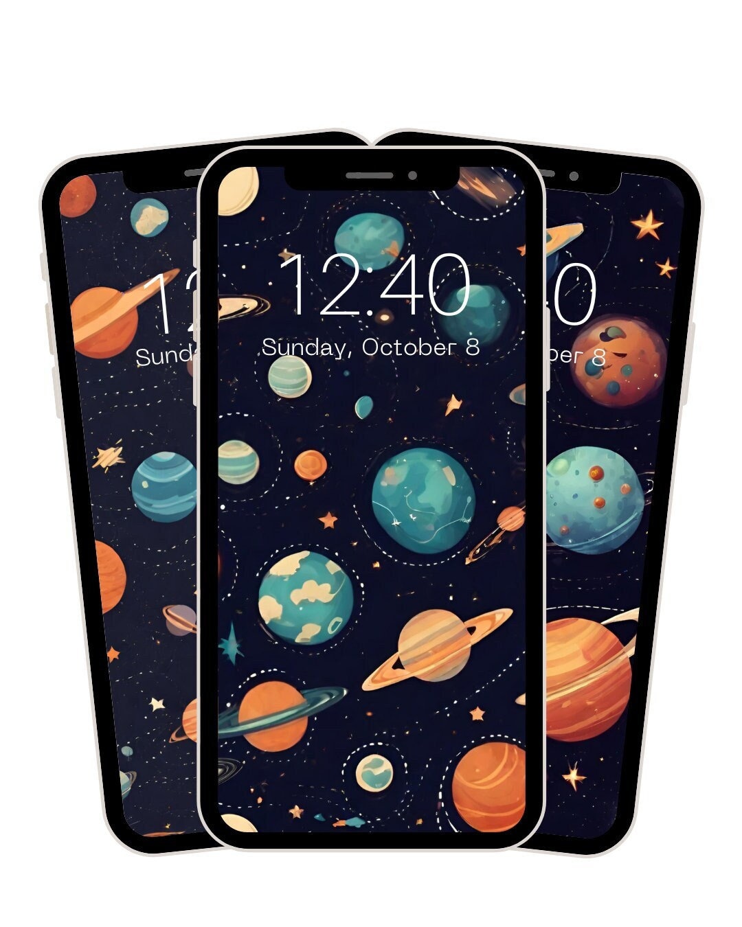 Space Phone Background, Cartoon Space Phone Background, Space, Moon ...