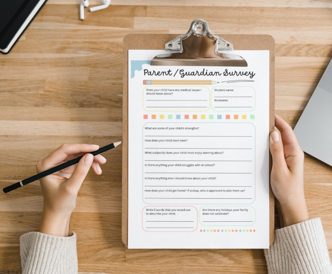 Parent/guardian Survey, Teacher Supplies, Teacher Materials, Survey for ...