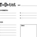 Simple Black and White Daily to Do List, Daily to Do List, Digital ...
