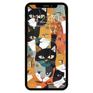 Cat Collage Phone Backgrounds, Cat Collage, Cat, Cat Phone Background ...