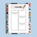 Teacher Planner, Academic Planner for Teachers, School Theme Doodles ...
