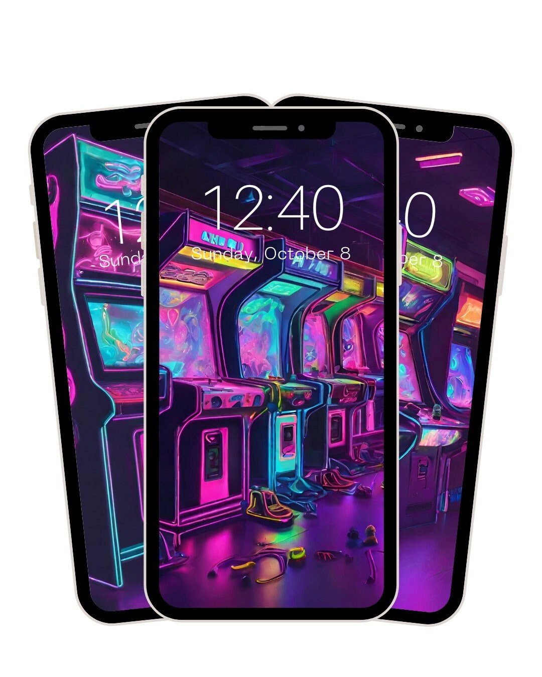 Retro Arcade Phone Background, Retro Phone Background, Retro Arcade ...