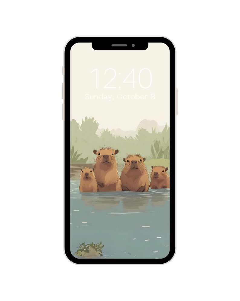 Capybara Phone Backgrounds, Capybara Phone Background, Capybara, Phone ...