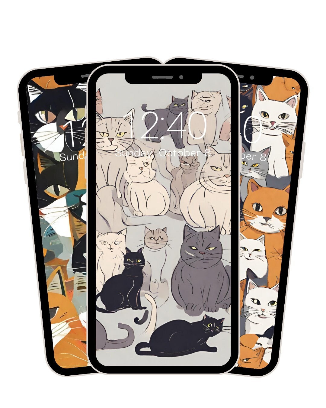 Cat Collage Phone Backgrounds, Cat Collage, Cat, Cat Phone Background ...