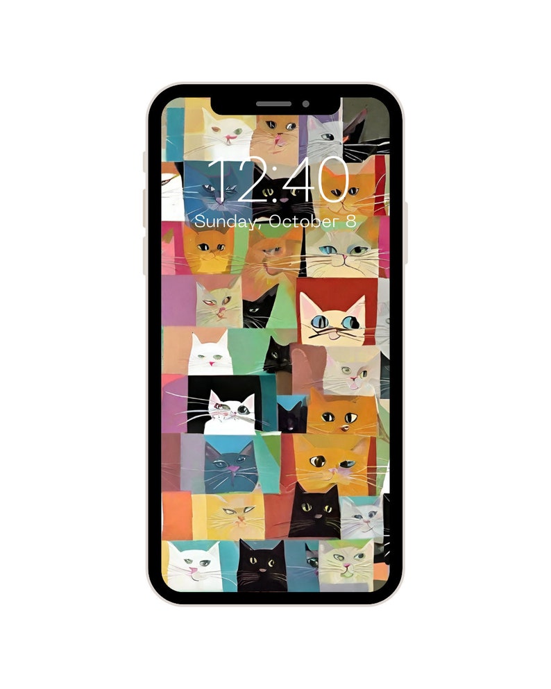 Cursed Cat Collage Phone Backgrounds, Cursed Cat Collage, Cursed AI ...