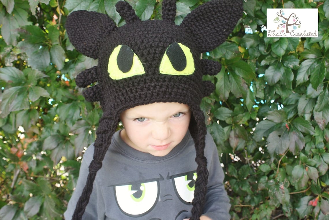 How to Train Your Dragon Toothless Hat Children's Hat - Etsy