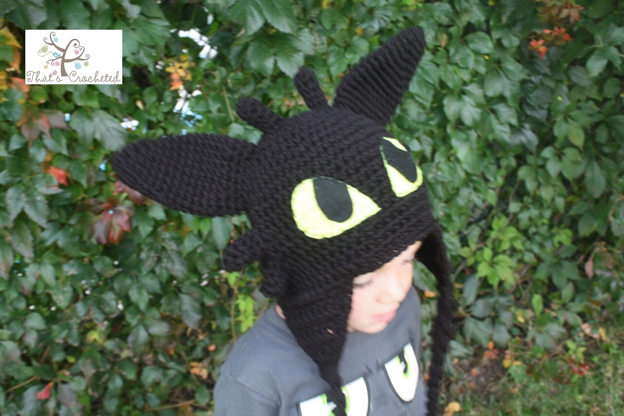 How to Train Your Dragon Toothless Hat Children's Hat | Etsy Canada