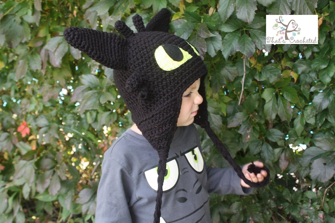 How to Train Your Dragon Toothless Hat Children's Hat - Etsy