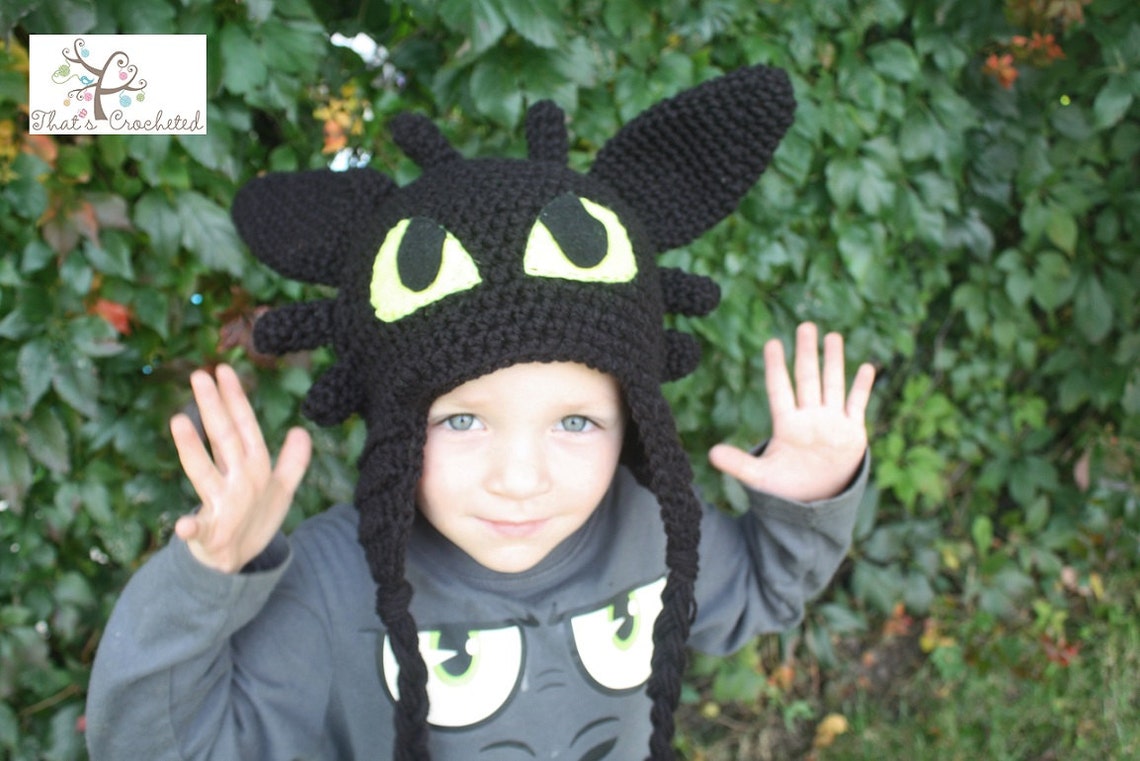 How to Train Your Dragon Toothless Hat Children's Hat | Etsy Canada