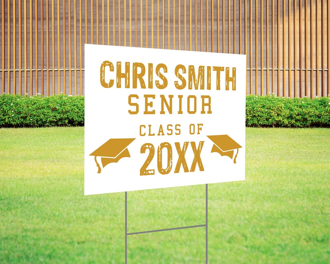 Senior Sign: Distressed Senior Sign - Etsy