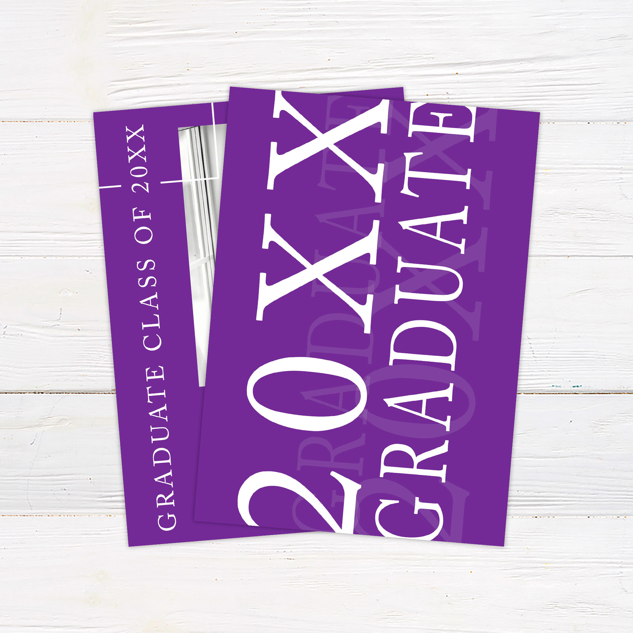 Elegant Custom Corner Photo Graduation Announcement | Custom ...